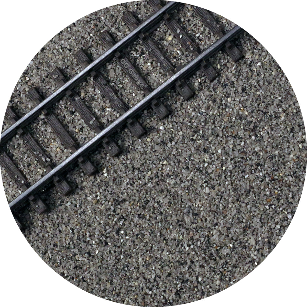 True To Scale OO/HO Gauge Model Railway Track Ballast - Dark Grey ...