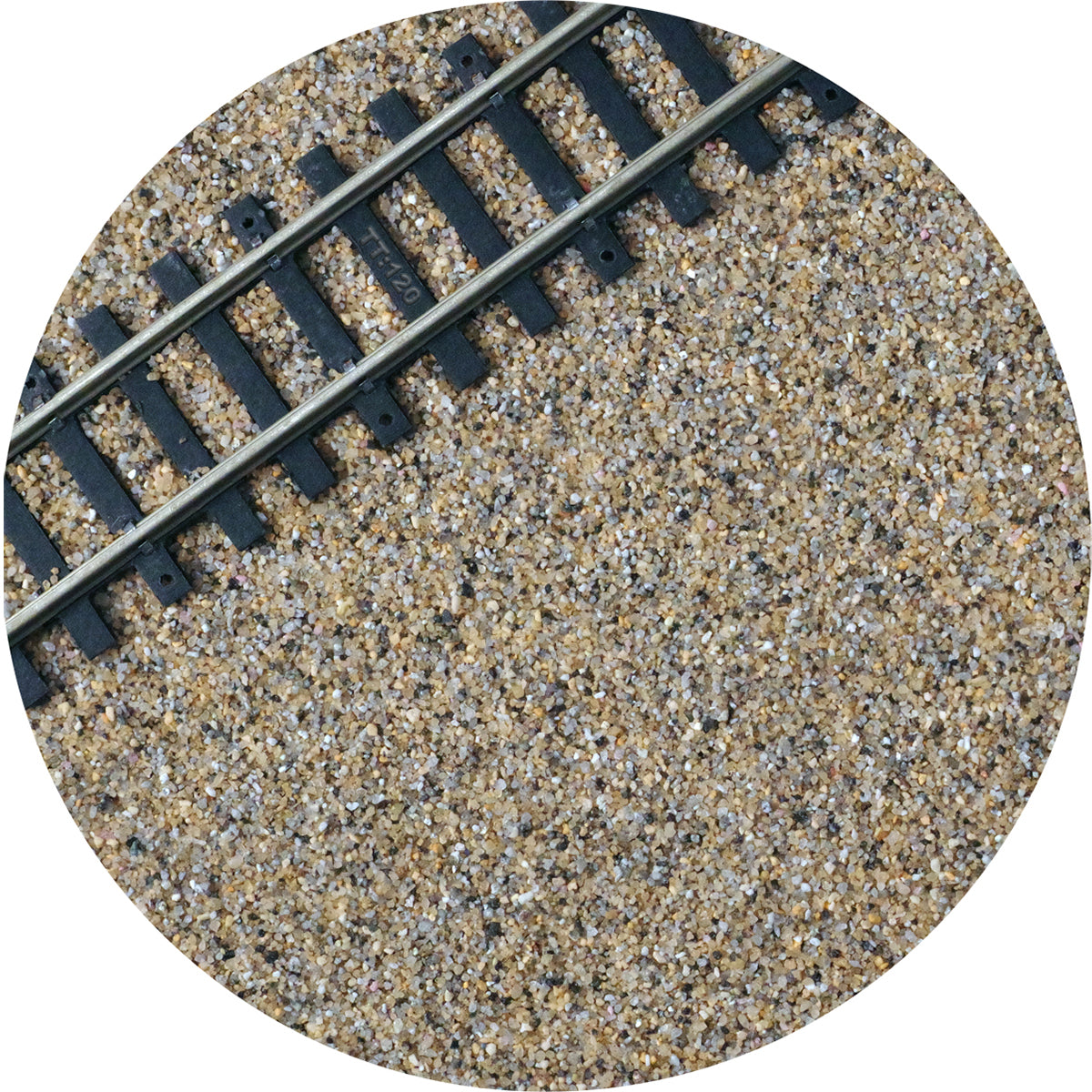True To Scale TT:120 Scale Model Railway Track Ballast - Brown Grey ...