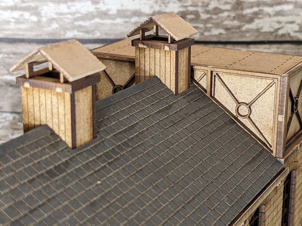 OO Gauge Loco Shed – JSModels Small Industrial Stone Shed with Tank La ...