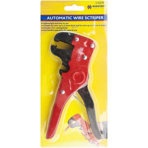 Marksman Automatic Wire Stripper | One-Handed Tool for Wires up to 3.2 ...