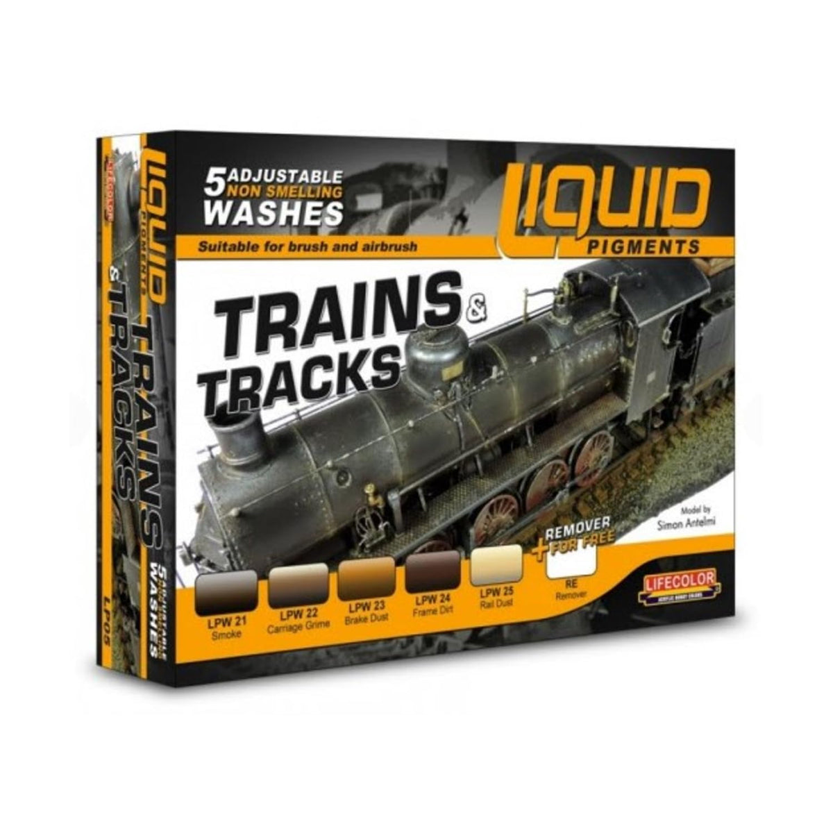 LifeColor Liquid Pigments Trains & Tracks set – RAILstuff