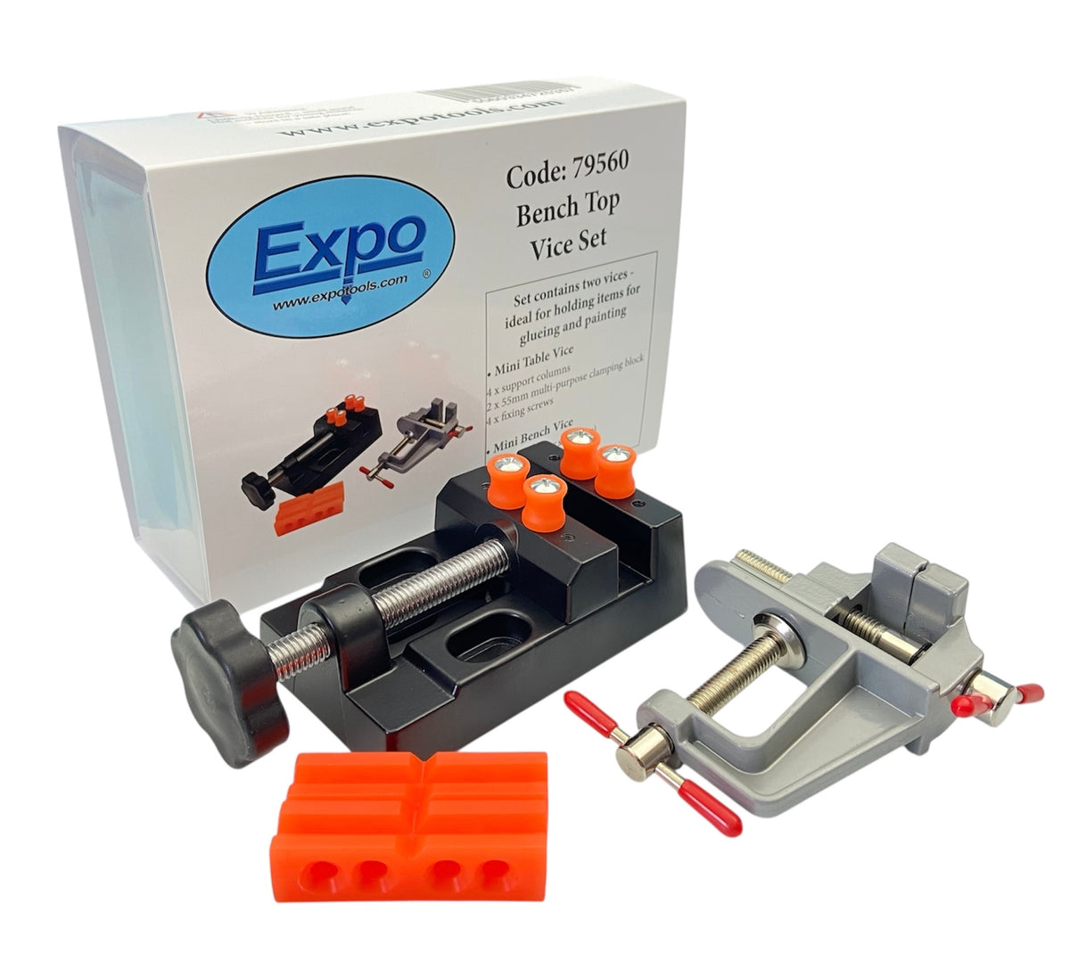 Expo Bench and Table Vice Set - Model building vice – RAILstuff