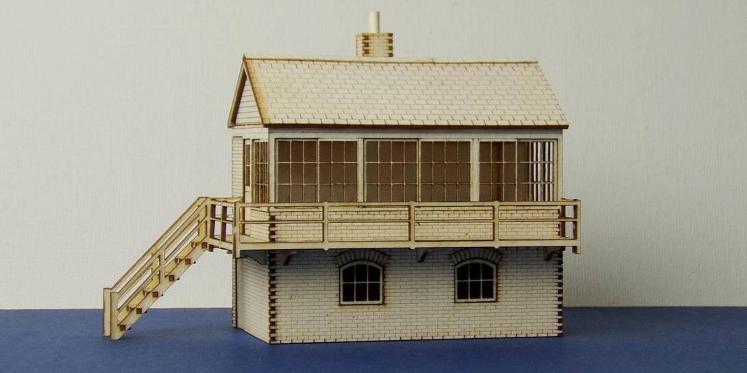 LCUT Medium Signal Box - OO Gauge Laser Cut Wood Kit – RAILstuff