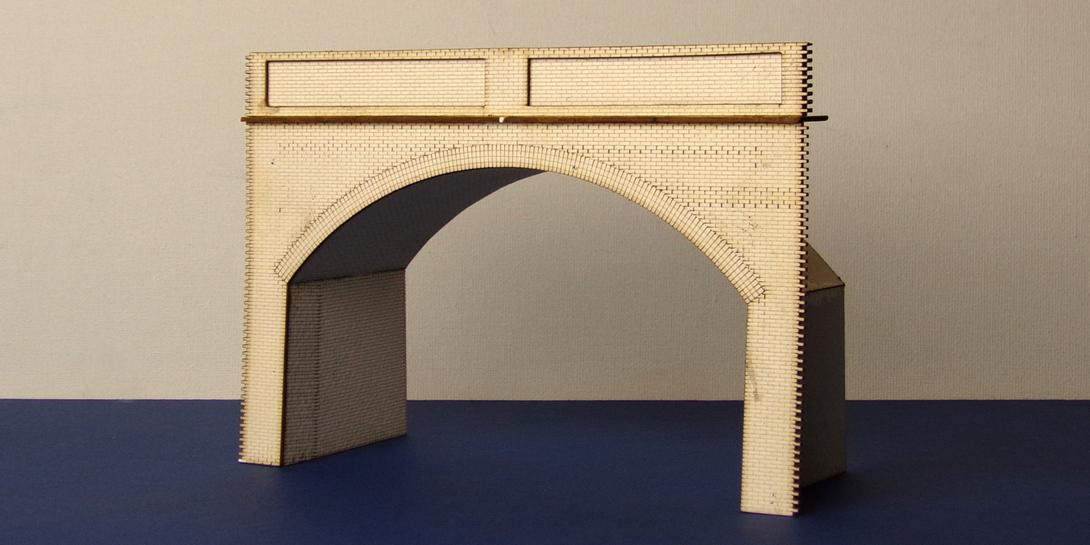 LCUT Retaining Wall Tunnel Portal - OO Gauge Laser Cut Wood Kit – RAILstuff