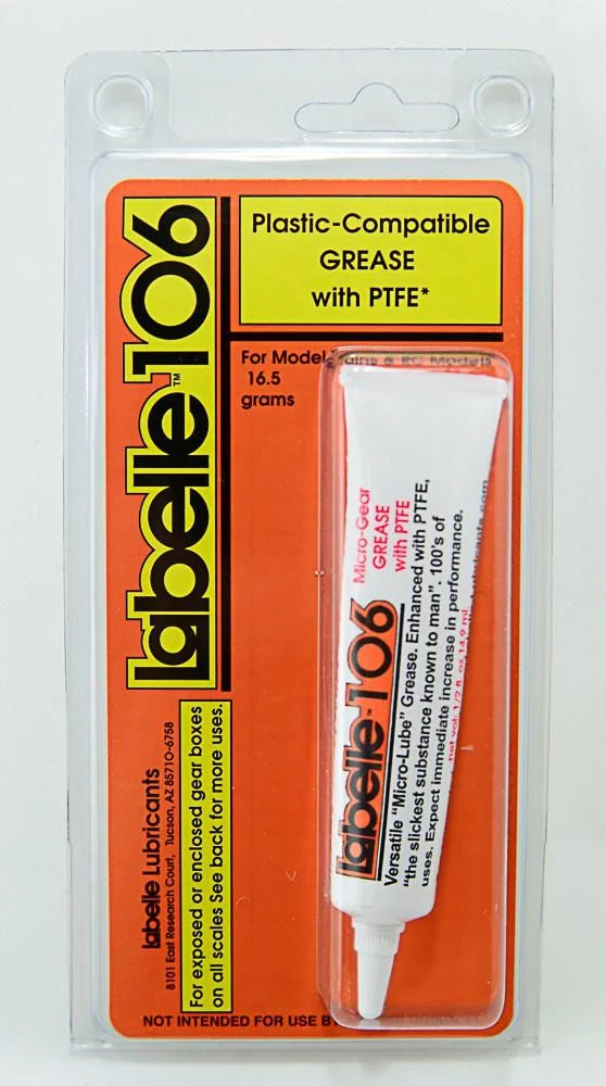 Labelle 106 Plastic-Compatible Grease | PTFE Lubricant for Model Train ...