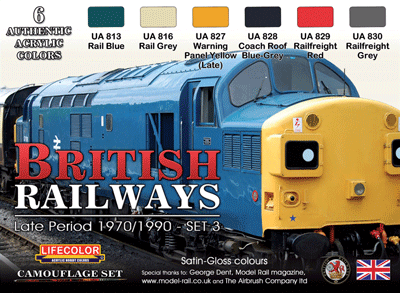 LifeColor British Railways - Late Period 1970/1990 Paint Set – RAILstuff