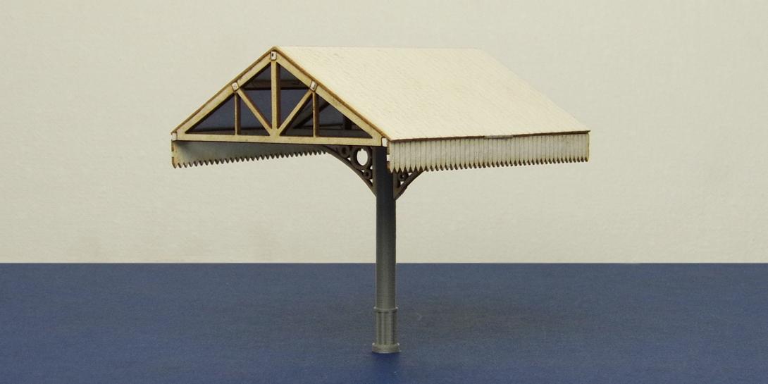 LCUT OO Gauge Platform Canopy - Middle Section B00-28M – RAILstuff